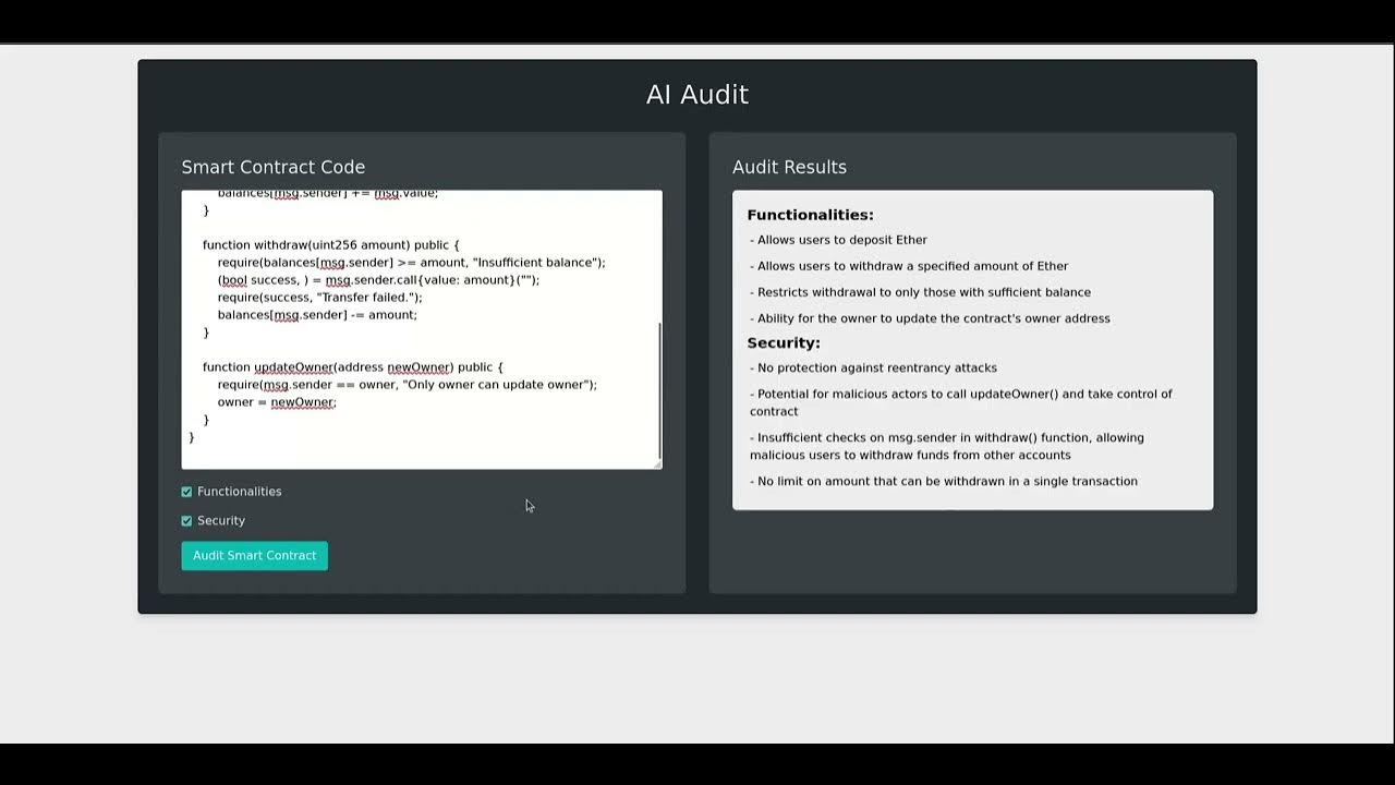 AI Audit in 20 Seconds: Revolutionize Your Smart Contract Analysis - YouTube