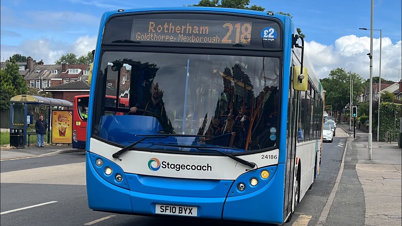 218 Stagecoach Bus - Rawmarsh to Rotherham via Barbers Avenue - YouTube