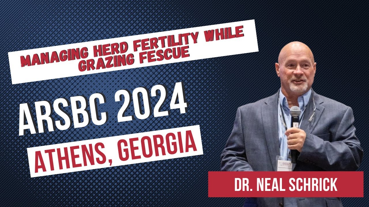 Managing herd fertility while grazing fescue - Dr. Neal Schrick - ARSBC ...
