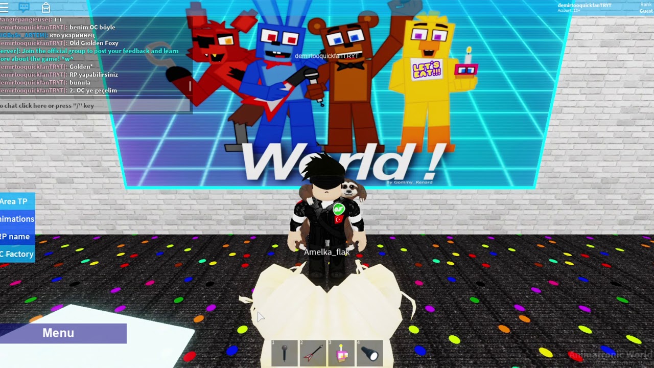 Roblox Animatronic World oyununda 5.OC Foxy! - YouTube