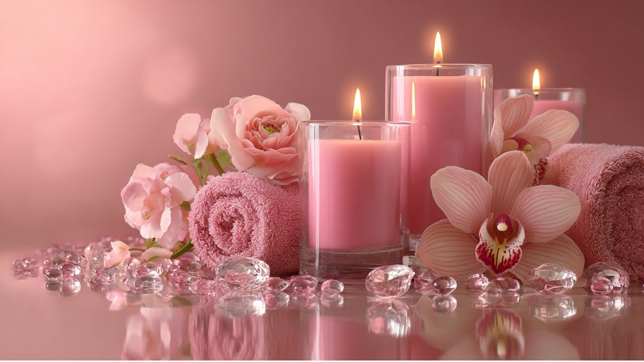 🌸 Calming Pink Ambience - Soothing Sleep Music for Stress Relief ...