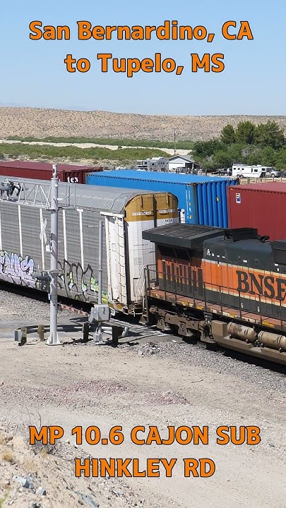 BNSF 7599 EB V-SBDTUP San Bernardino, CA to Tupelo, MS 6-22-2024 - YouTube