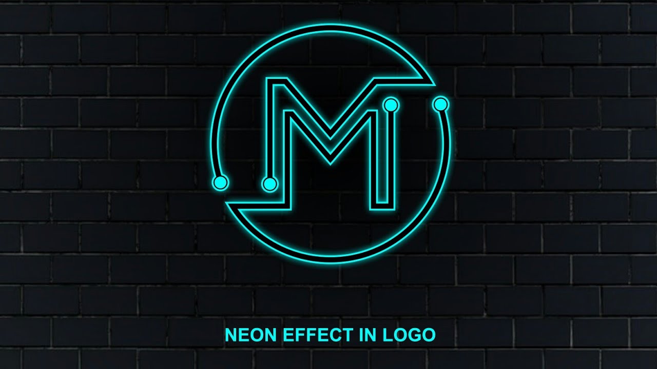 Coreldraw Tutorial | M Logo Design | Best Logo Design | Neon Effect ...