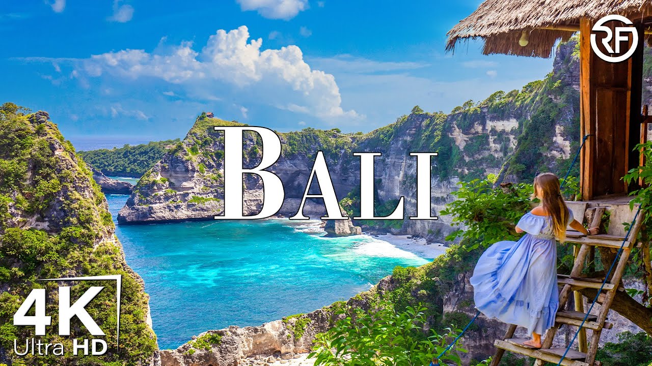 Flying Over Bali 4K Ultra HD - Relaxing Music With Beautiful Nature ...