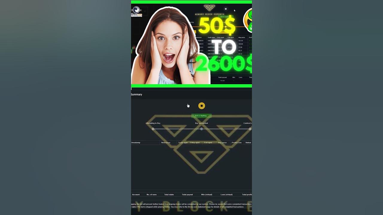 Binary Bot 2023 High Profit 🤑 Shorts Binarybot Derivbot Youtube