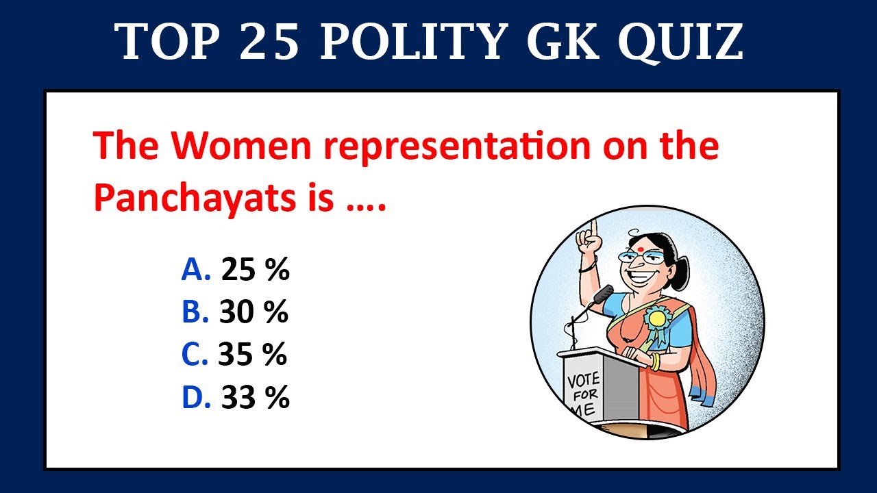 TOP 25 INDIAN POLITY QUESTION ANSWERS | Polity MCQ | Polity mcqs for ...