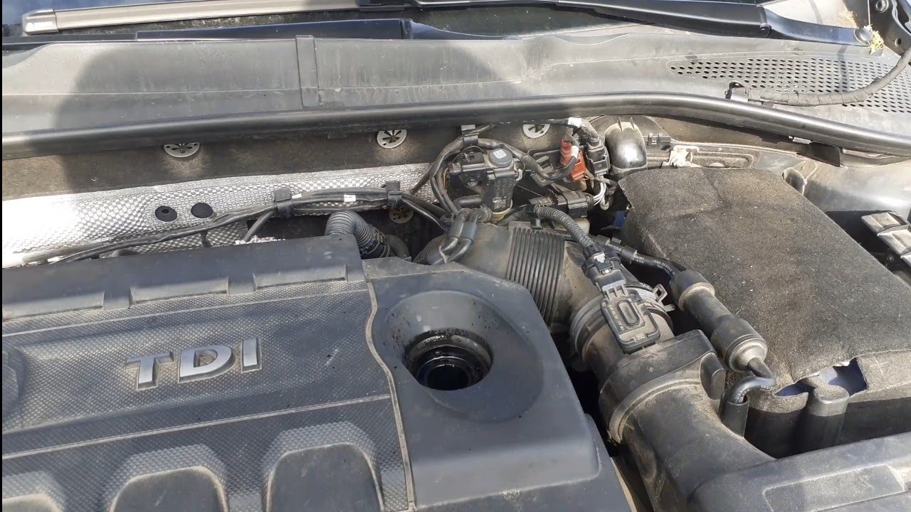 VW 1.6 TDI engine pressurizes shaft space - YouTube