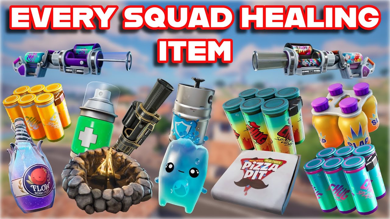 Ranking EVERY SQUAD HEALING ITEM In FORTNITE HISTORY From WORST To BEST ...
