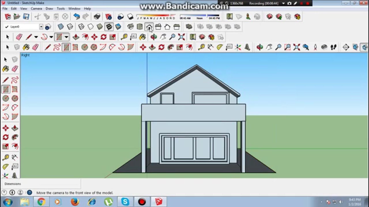 Kako napraviti kucu,prozore,vrata u GOOGLE SKETCH UP. - YouTube
