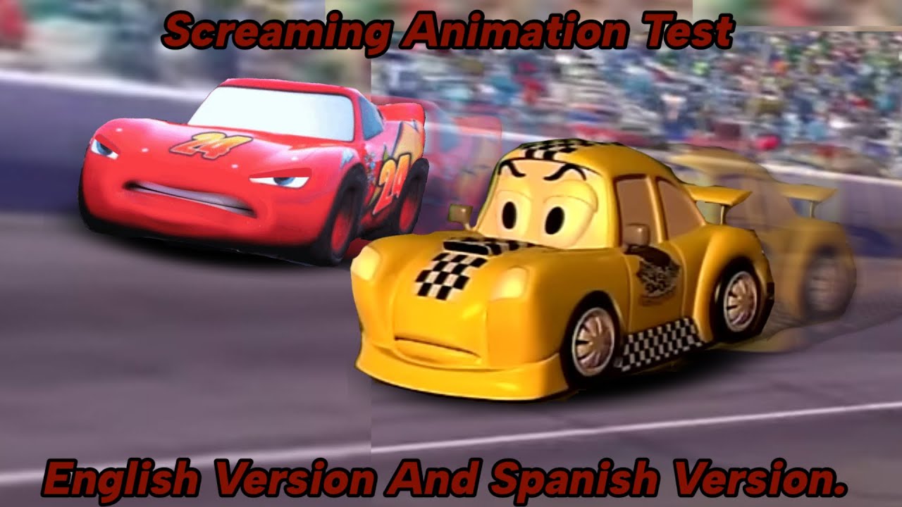 Tony And Jeff Gordon McQueen Screaming Animation Test English And ...