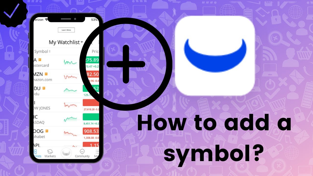 How to add a symbol to watchlist on Webull? - YouTube