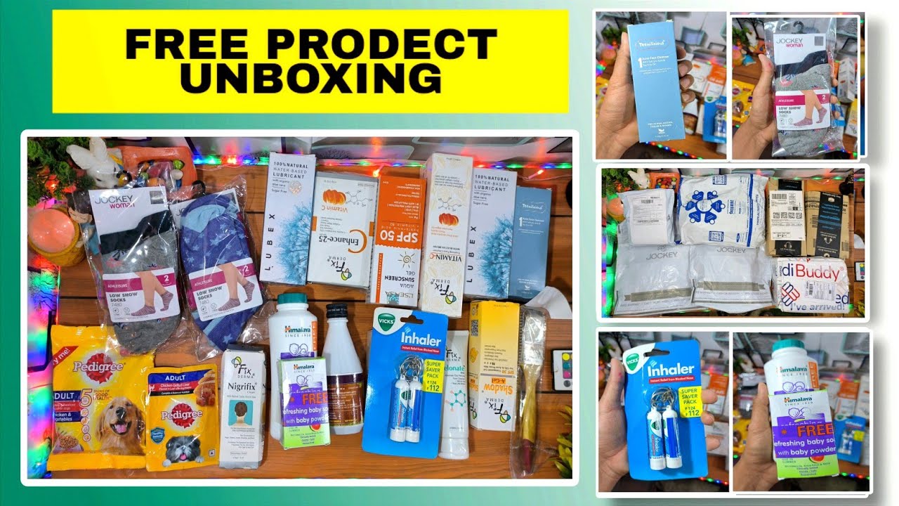 Free Products Unboxing ll Free sample products unboxing l Free products ...