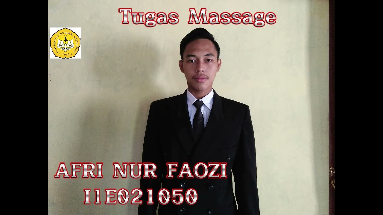 Tugas Massage_Afri Nur Faozi_I1E021050 - YouTube