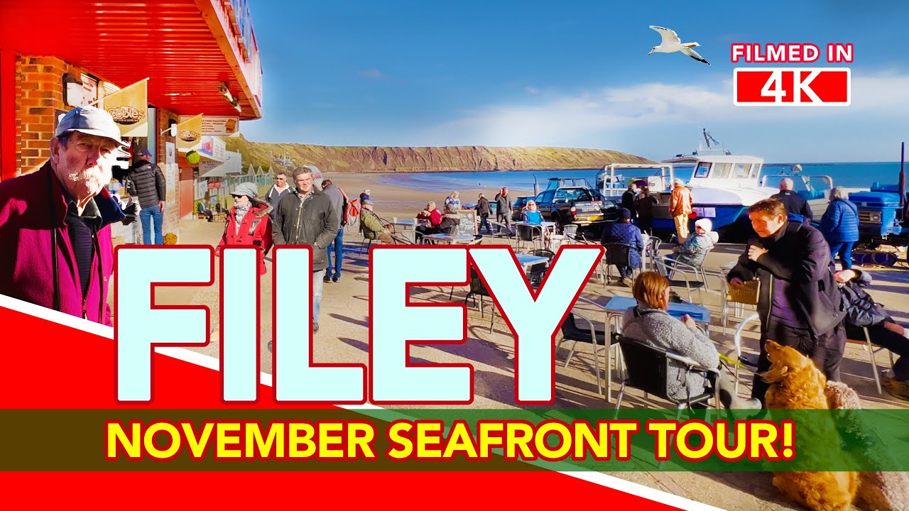 FILEY | A November walk along the seafront in Filey, Yorkshire, England ...