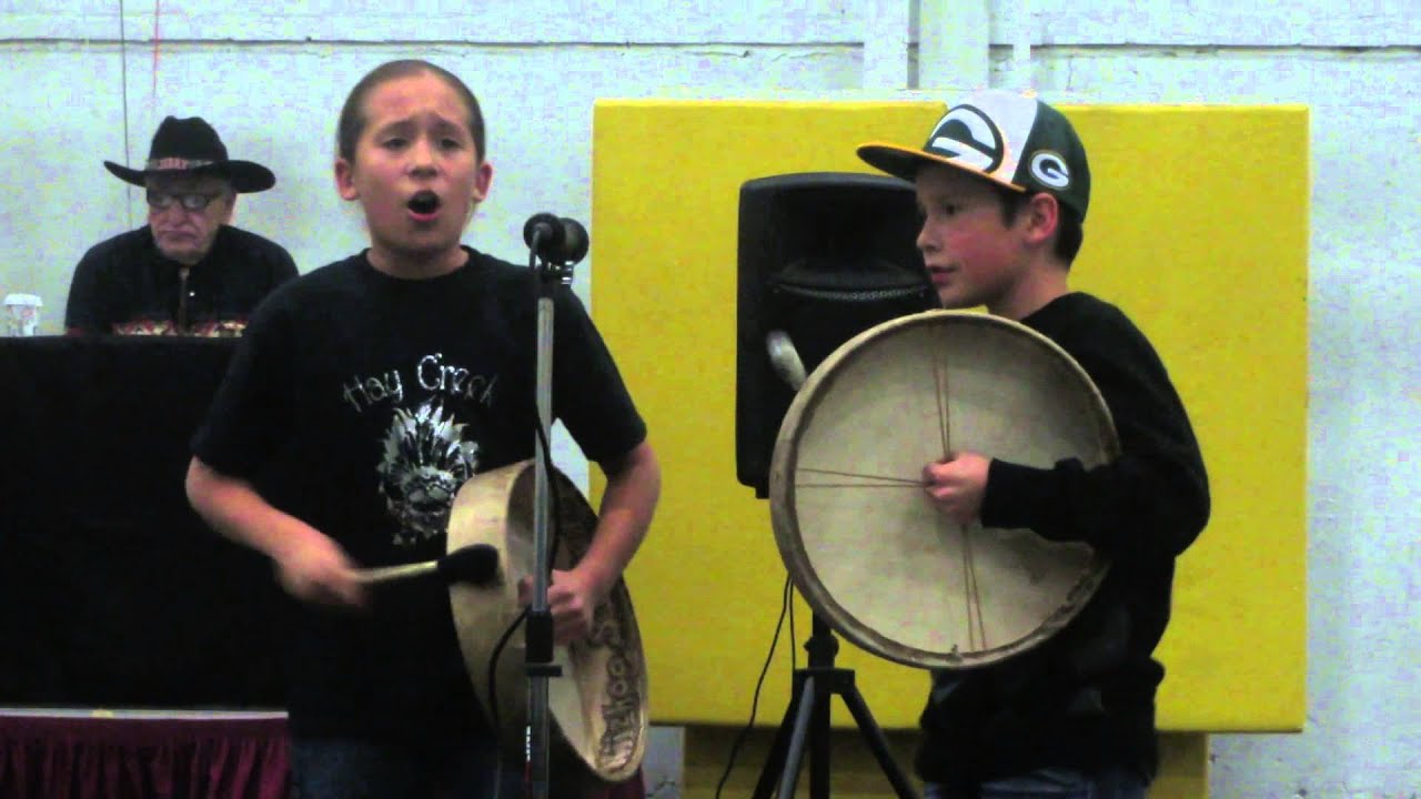 Hay Creek - singing Northern Cree song - YouTube