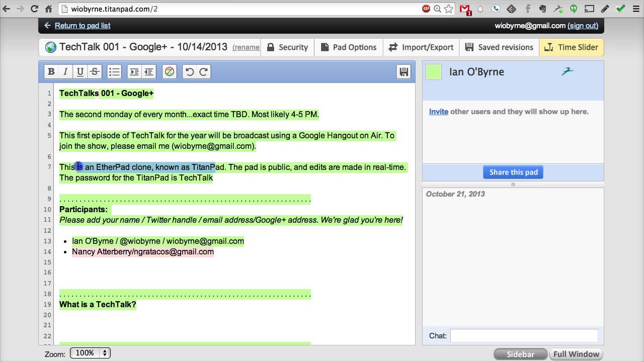 TitanPad Overview - YouTube