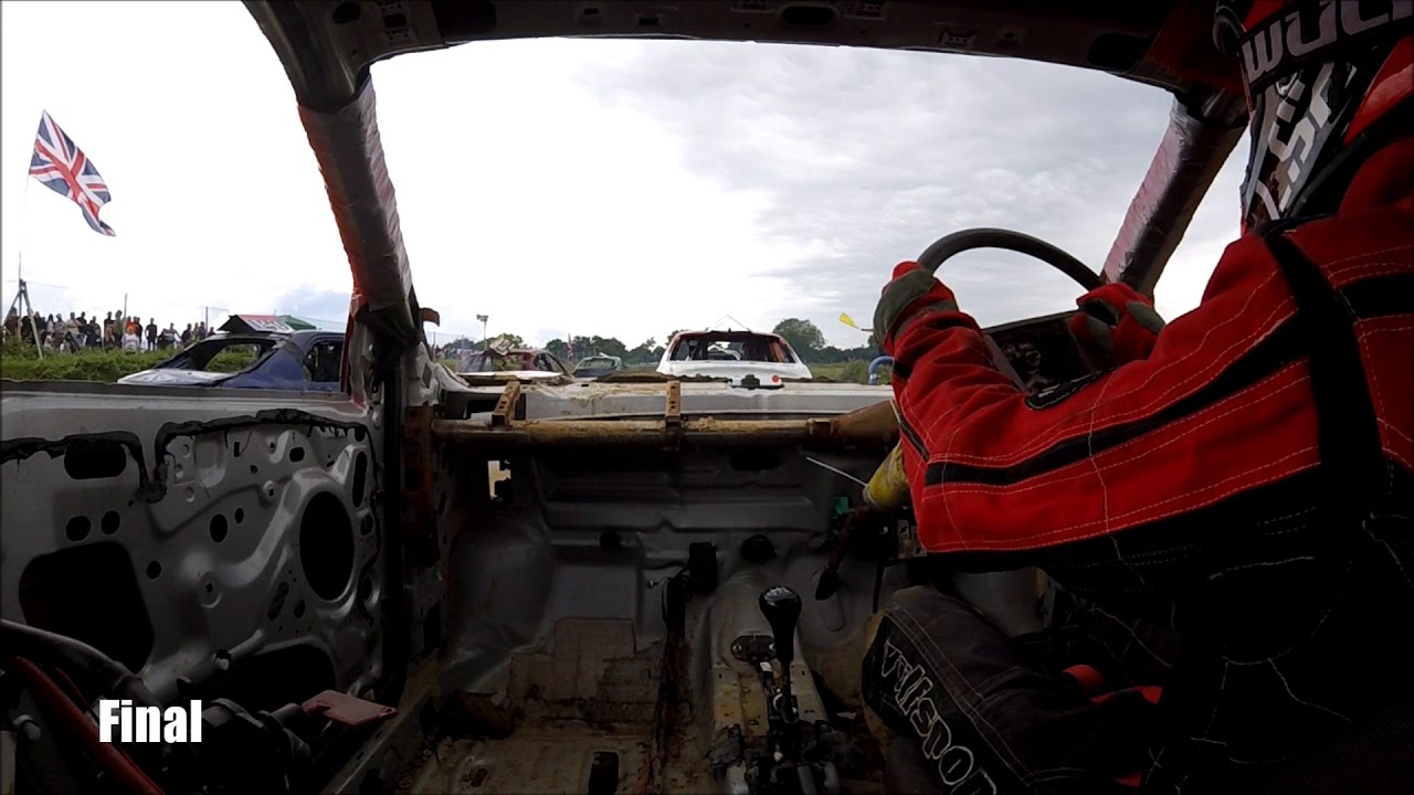#420/#118 Pete Hierons in-car footage from Rookie Bangers at Smallfield ...