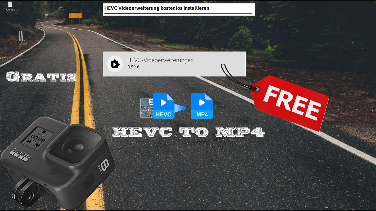 📂Guide um HECV Dateien abspielenen zu lassen I free I Gopro I Kamera📂 ...