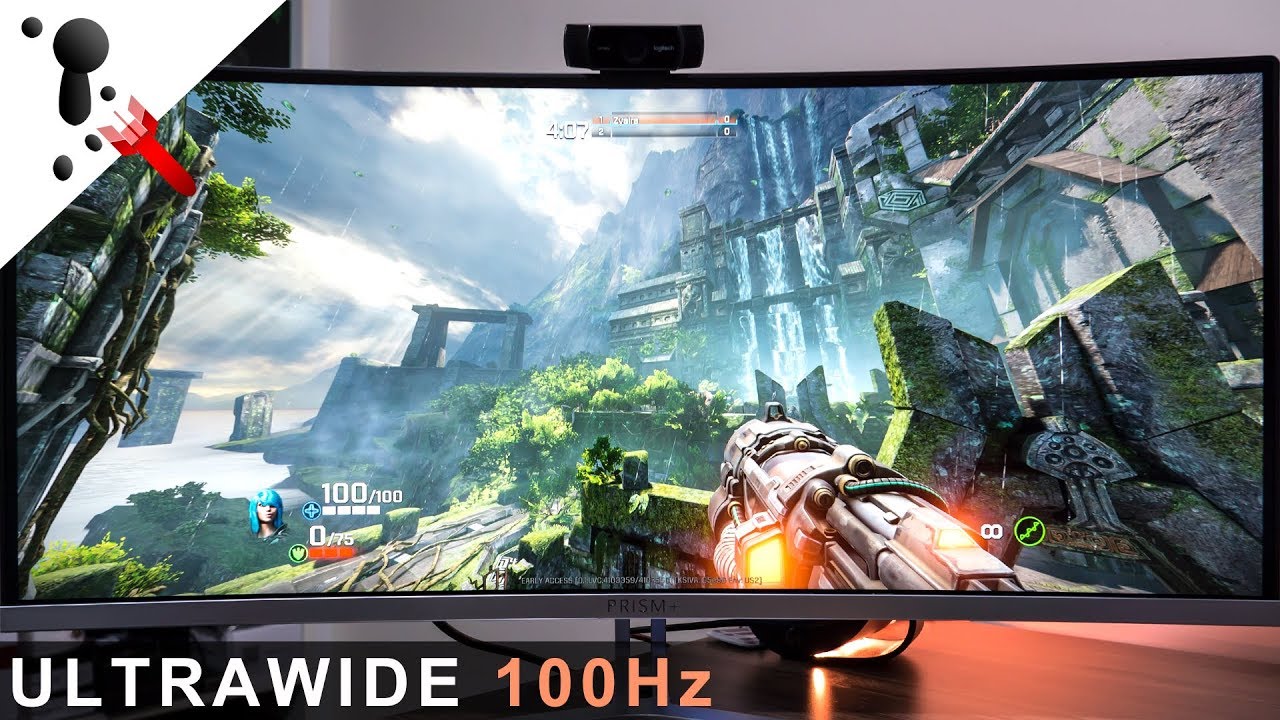 Aftershock X340 100Hz 3440x1440 Ultrawide Monitor Review - YouTube