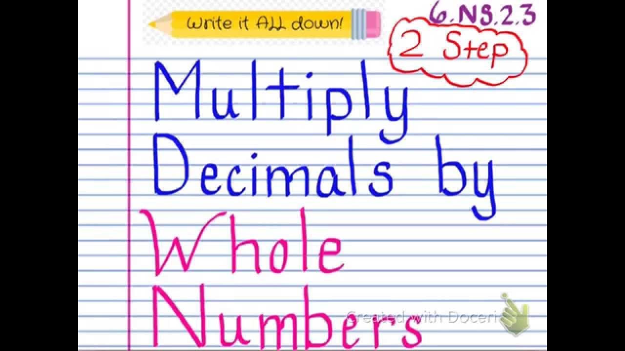 multiplication of decimal numbers by whole numbers? - YouTube