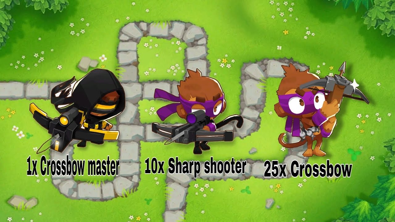 1x Crossbow master vs 10x Sharp shooter vs 25x Crossbow - YouTube