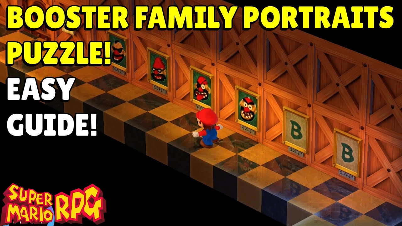 Super Mario RPG Remake | Boosters Family Portaits Puzzle Easy guide ...