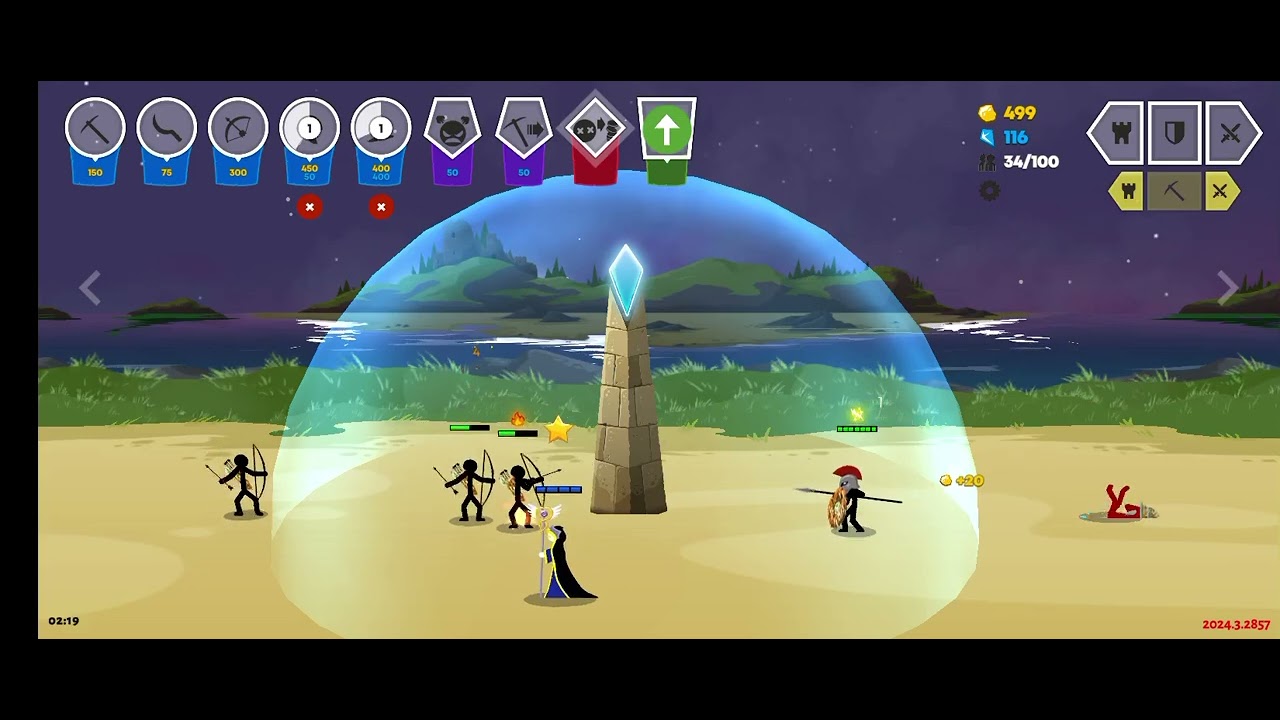 stick war saga campaign level 5 gameplay video - winner! - YouTube