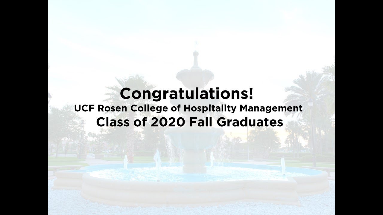 Congratulations to the UCF Rosen College Graduates of Fall 2020 - YouTube