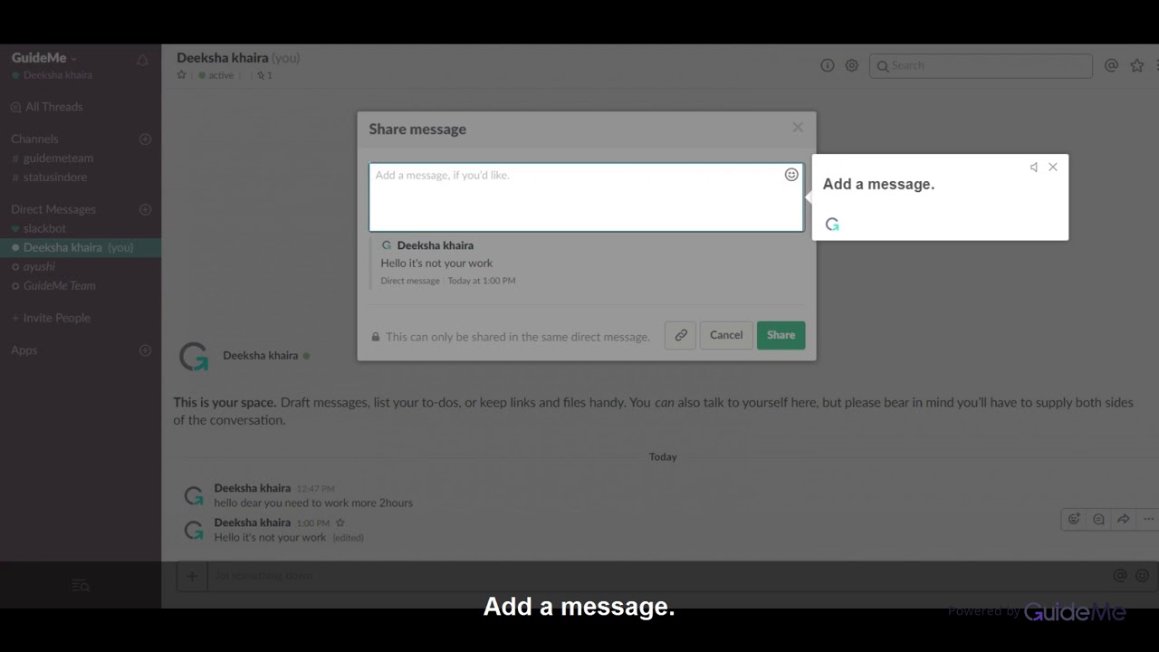 How to Share a Message in Slack @SlackHQ ‏ - YouTube
