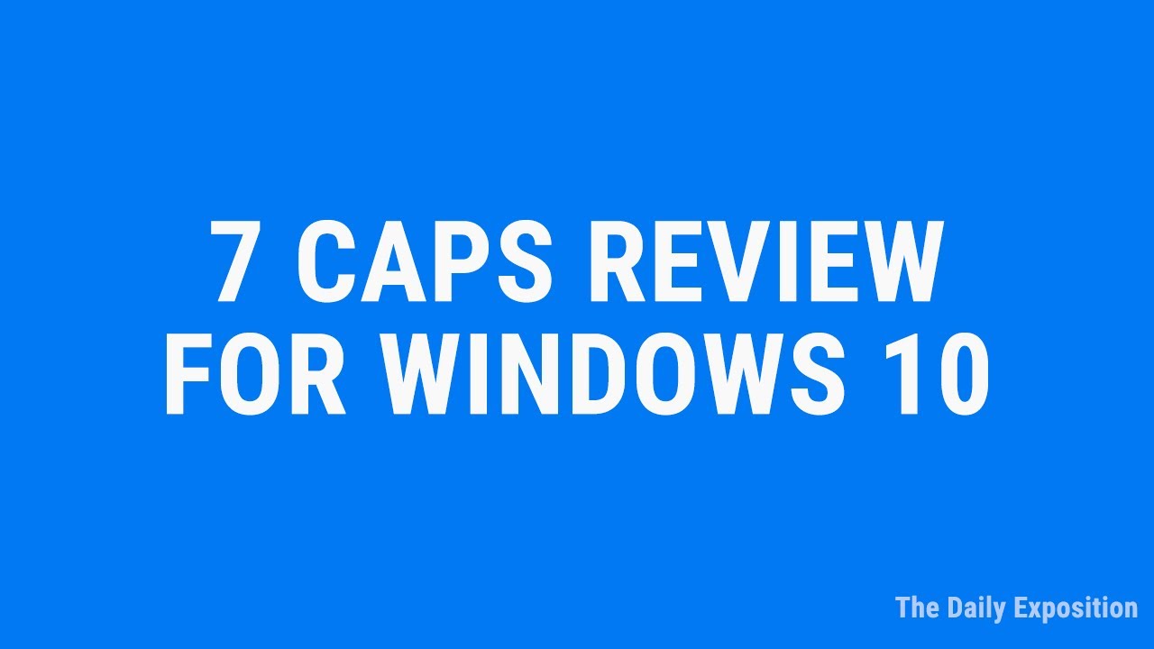 7Caps Review - Free On Screen Indicator For Caps & Num Lock For Windows ...