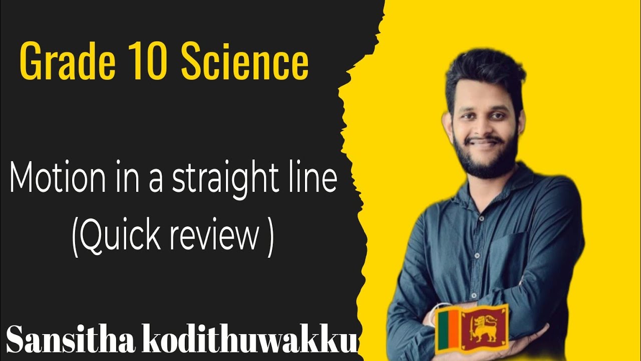 Grade 10 science Motion in a straight line quick rev - YouTube