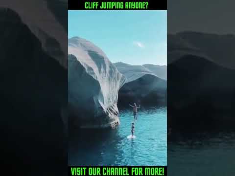 Teens Cliff Jumping in Milos Greece #Shorts #viral # ...