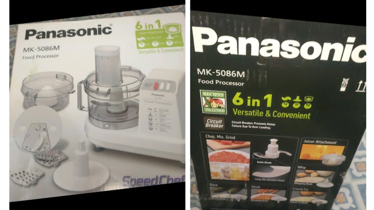 Panasonic MK- 5086M Food Processor Unboxing 🤗 - YouTube