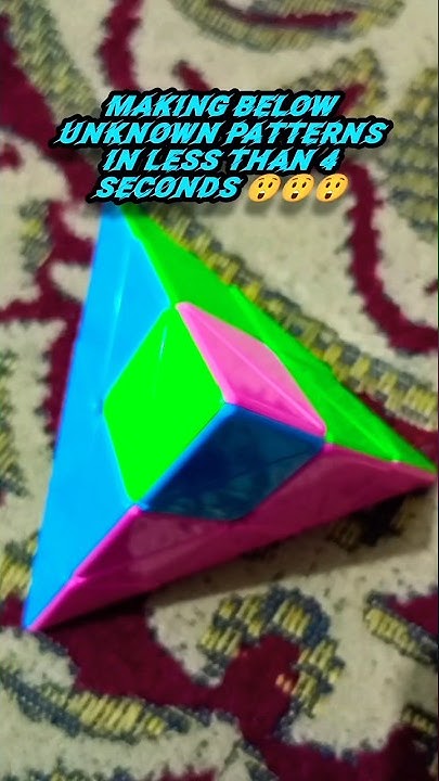 Making above unknown pattern on pyraminx cube in less than 4 seconds ...