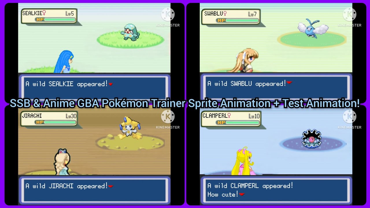 SSB & Anime GBA Pokémon Trainer Sprite Animation (Update 1) + Battle ...
