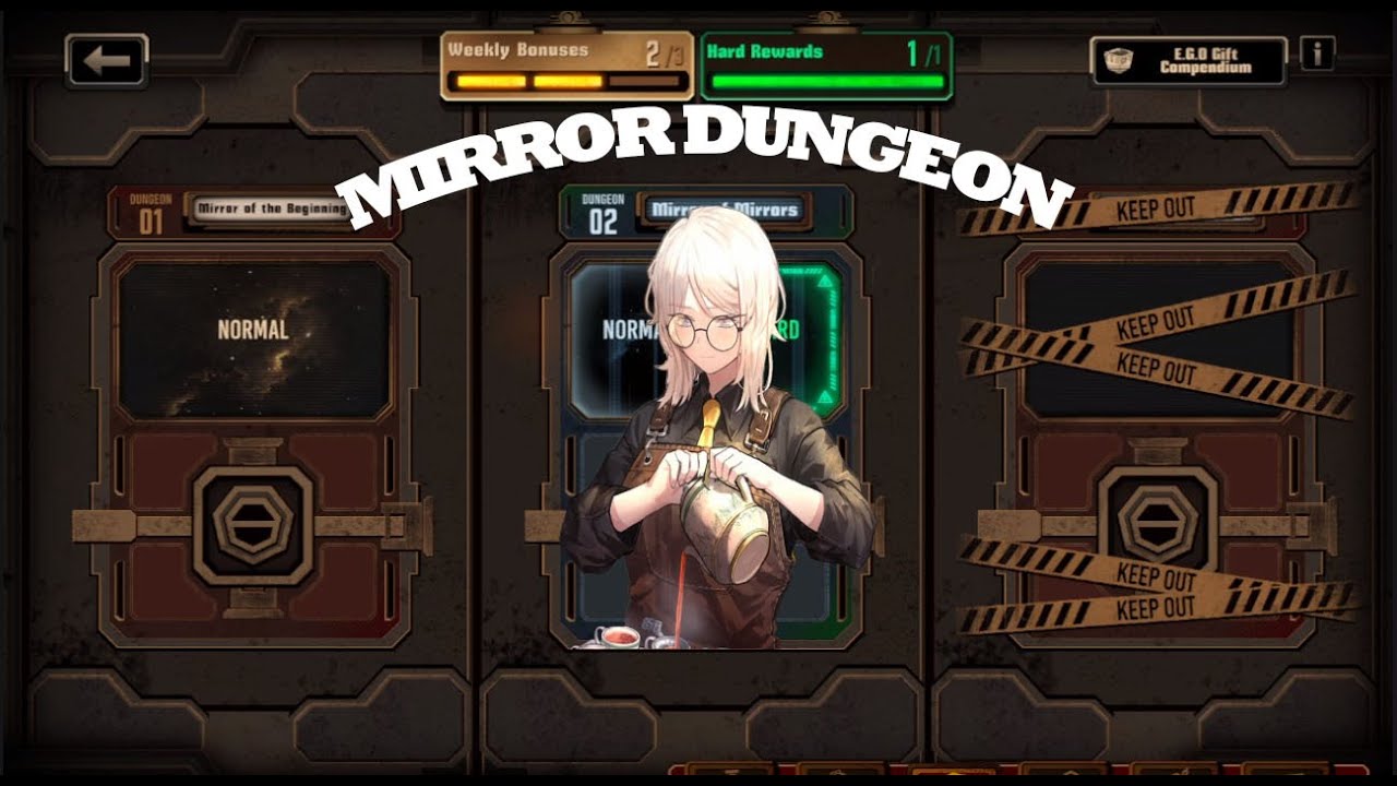 Mirror dungeon (Normal) too much of a coward for hard - YouTube