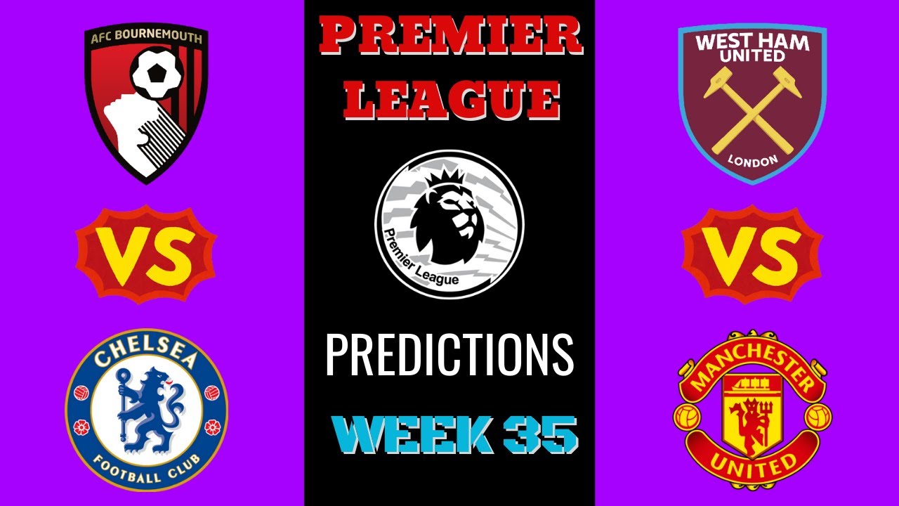 Premier league predictions week 35. 2022/23 - YouTube