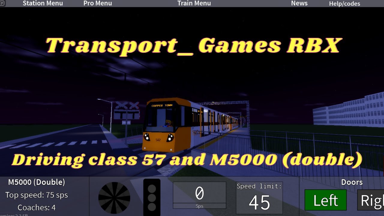 Roblox Project Transit: Driving class 57 and M5000 (double) - YouTube