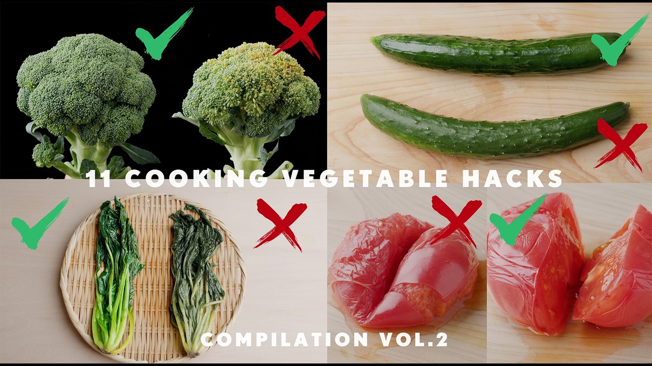 How many do you know?! | 11 Vegetable Cooking TIPS! | Compilation Vol.2 ...