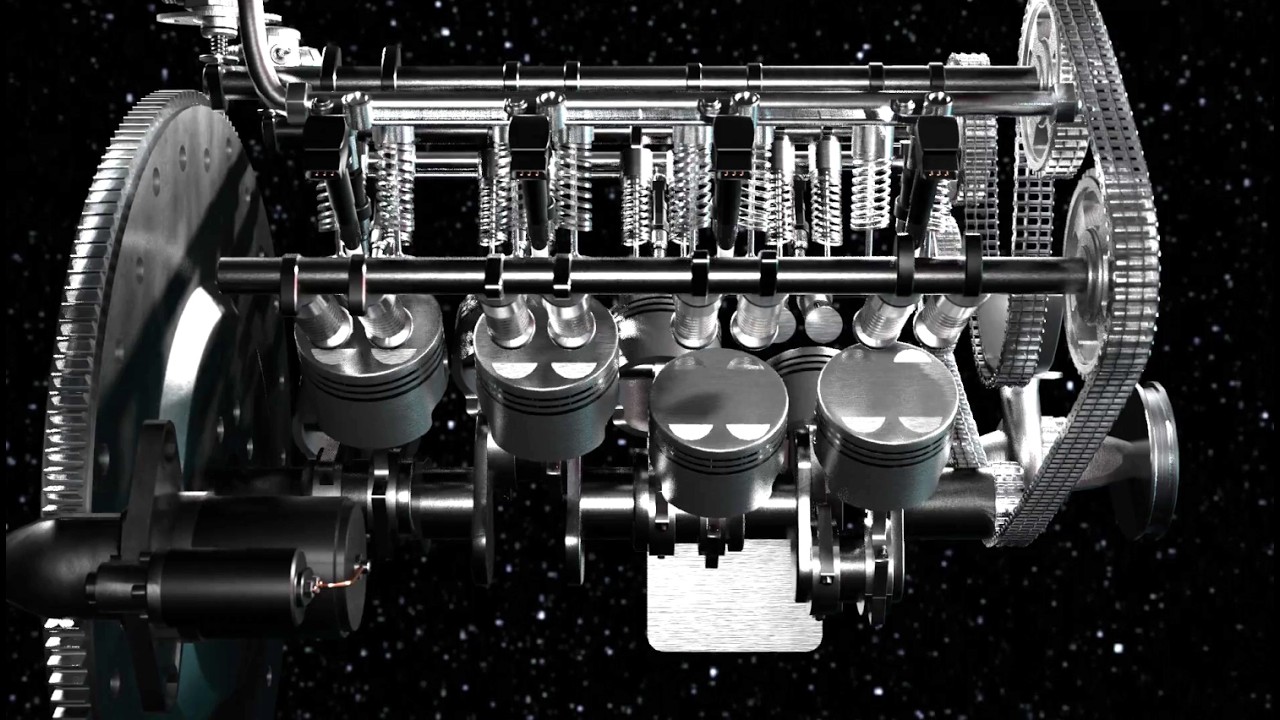 REALISTIC V8 CAR Engine in Blender! - YouTube