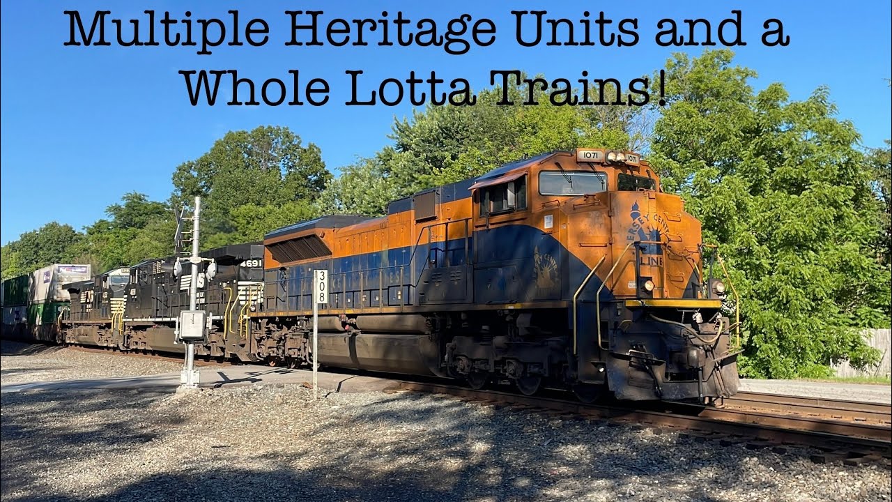 Multiple Heritage Units with a Few Beautiful Sunsets! | Railfan Matthew ...
