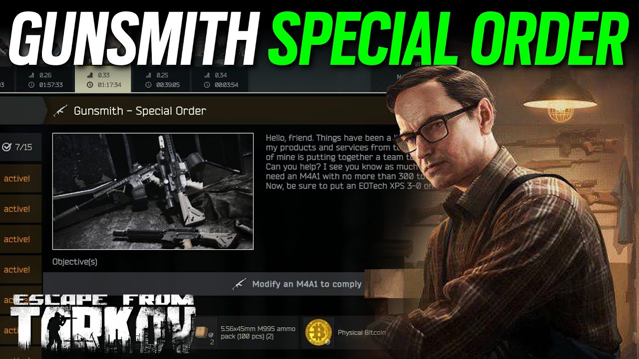 Gunsmith Special Order - Escape from Tarkov - M4A1 - Special Event ...