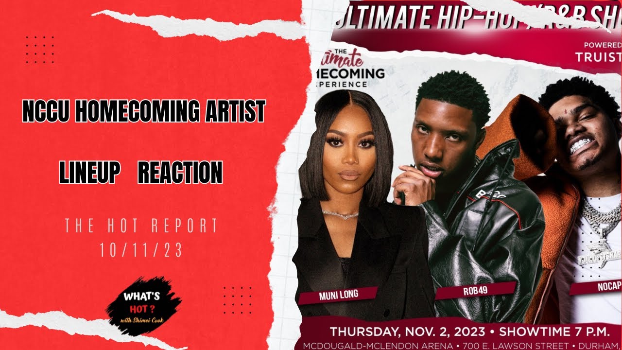 Shimei Cook & Caleb Veal React to NCCU's Homecoming Artist Lineup - YouTube