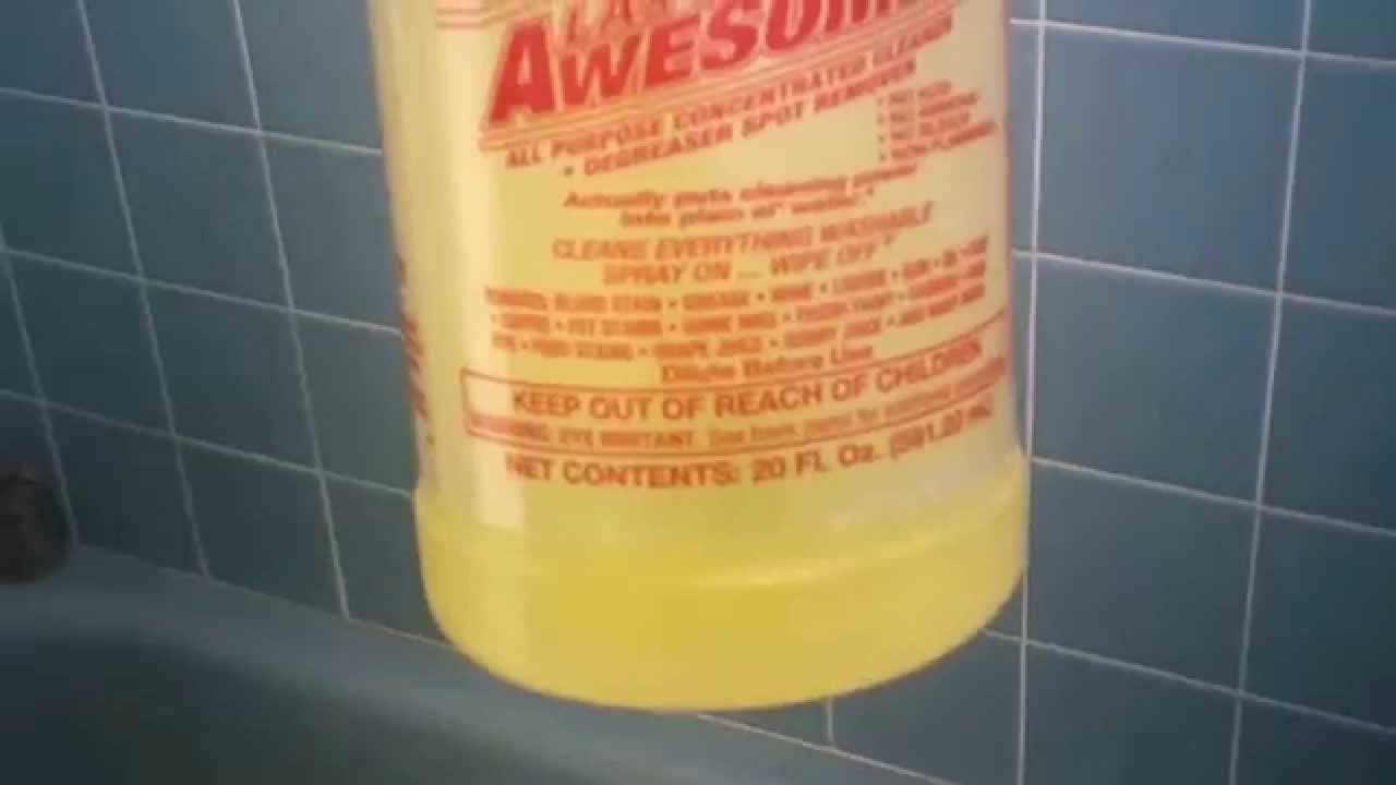 La's Awesome Cleaner Helped Clean my Tub!!!! - YouTube