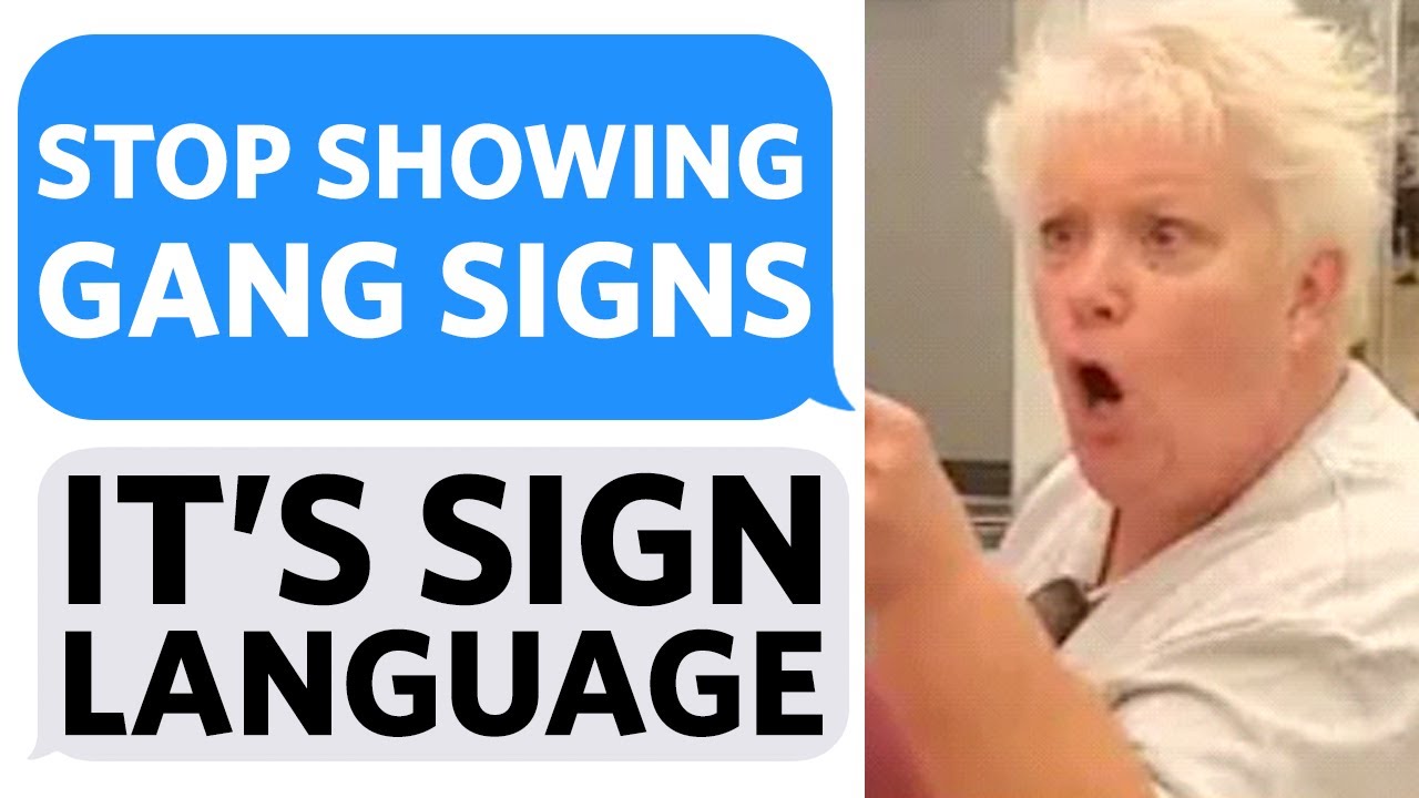 Karen Tells The POLICE We Are USING GANG SIGNS but Its Just SIGN karen-tells-the-police-we-are-using-gang-signs-but-its-just-sign