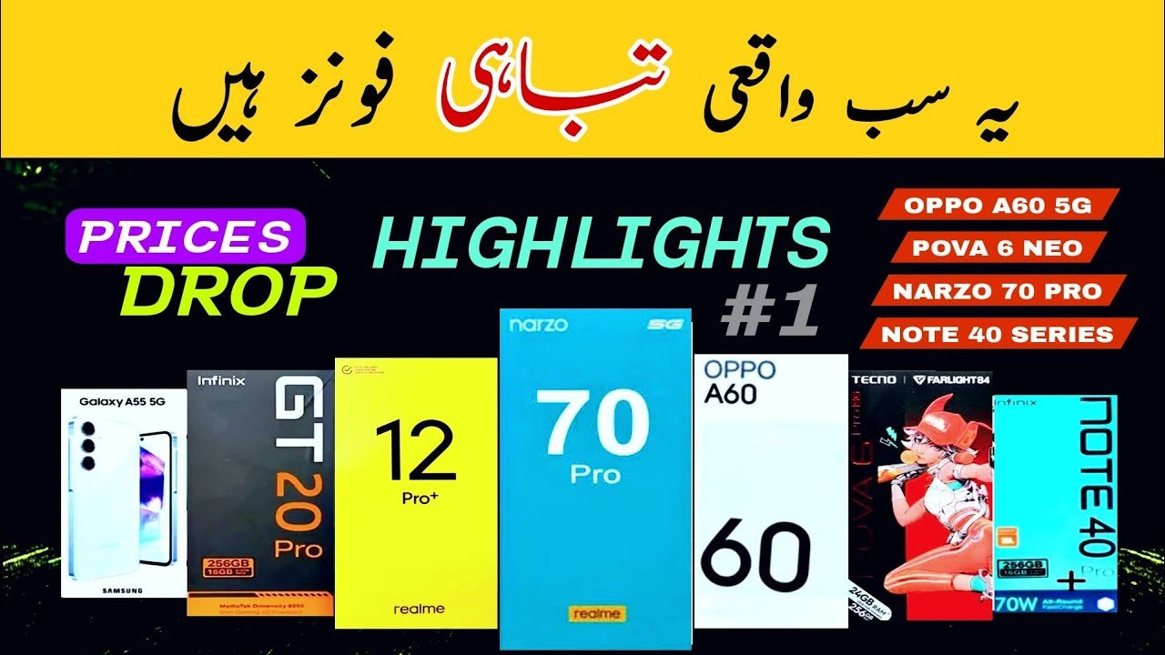 Prices Drop in Pakistan? ! Tecno Pova 6 Pro, Oppo A60,Tecno Camon 30 ...