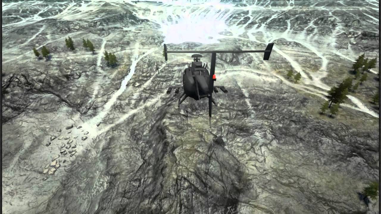 UE4Editor AH- 6j Little Bird weapons test - YouTube