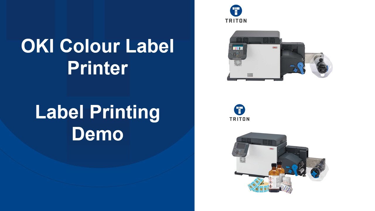 OKI Colour Label Printing Demo - YouTube