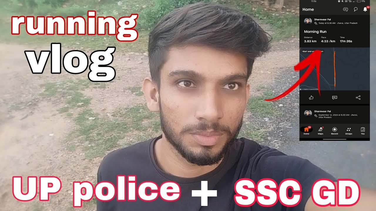 UP police running vlog 😍|| - YouTube