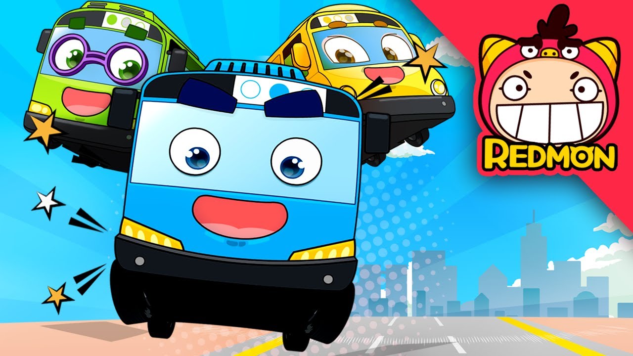 Bus song | Vehicle song | Nursery rhymes | REDMON - YouTube